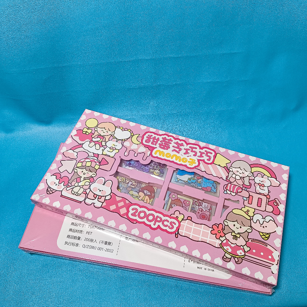 Jual Stiker Nono Momo Cici Sticker Momo Isi 200 Lembar PVC 1 Box 4 ...