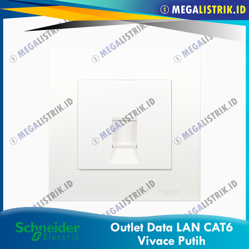 Jual SCHNEIDER STOP KONTAK DATA CAT6 VIVACE PUTIH KB31RJ6-OS / SOCKET ...