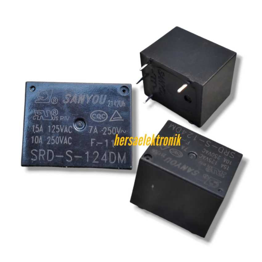 Jual relay songle sanyou 4 pin 15A 125VAC 7A 250V 10A 250VAC | Shopee ...