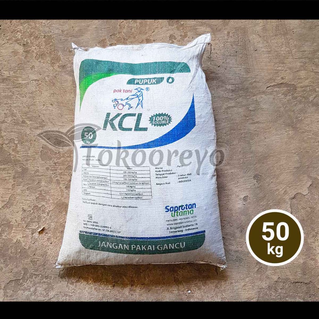 Jual PUPUK PAK TANI KCL PUTIH 50 KG KEMASAN PABRIK VIA CARGO | Shopee ...
