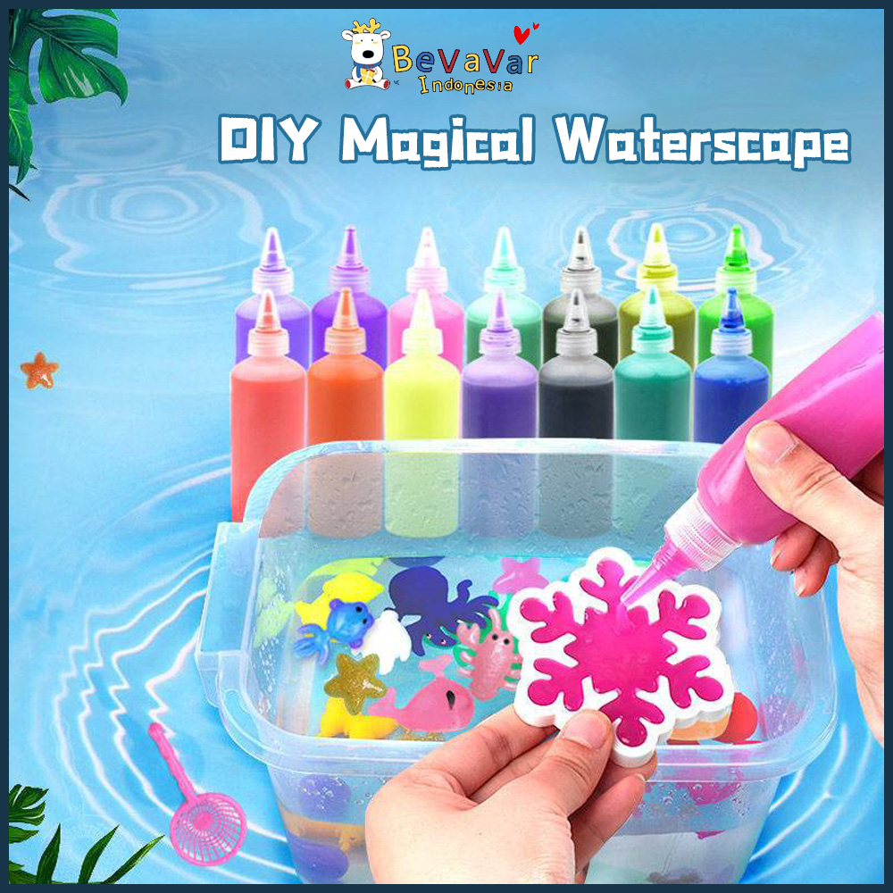 Jual BEVAVAR Mainan air DIY mainan Magical Waterscape jelly Mainan ...