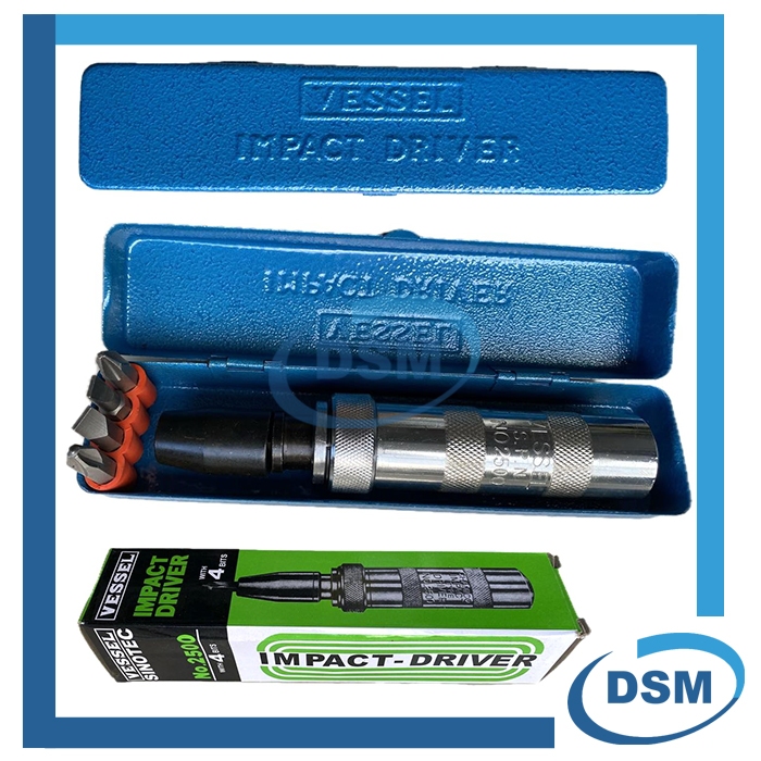 Jual VESSEL 2500 OBENG GETOK KETOK SET 4 PCS IMPACT DRIVER | Shopee ...