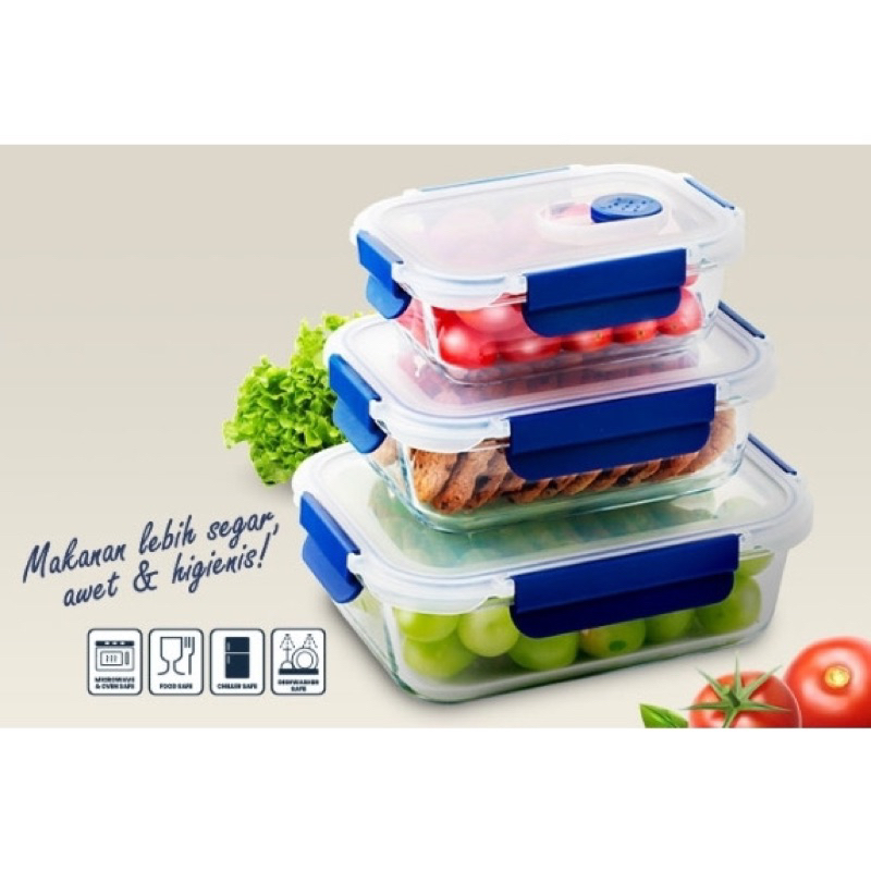 Jual Food Countainer Kaca x indomaret | Shopee Indonesia