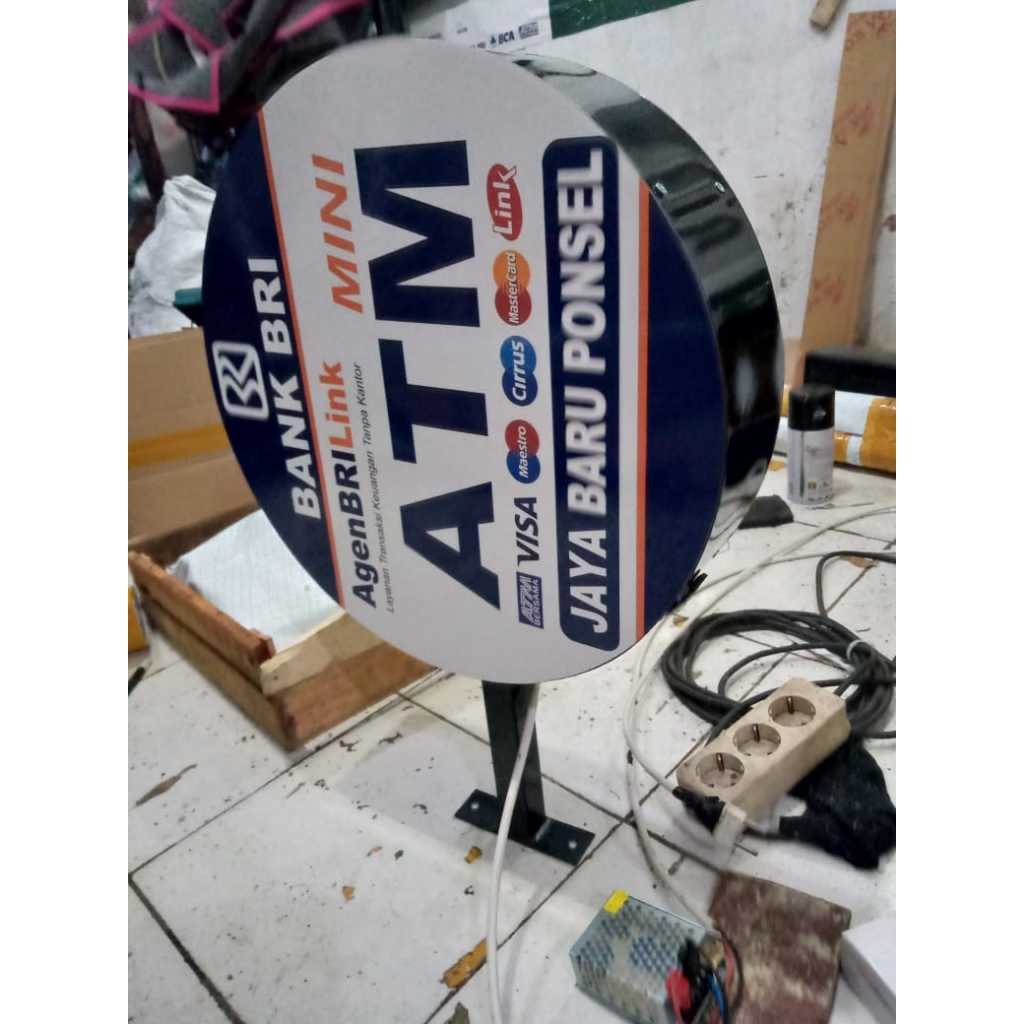 Jual Neon Box Bulat Mini ATM Akrilik Bebas Disen Dan Ukuran | Shopee ...