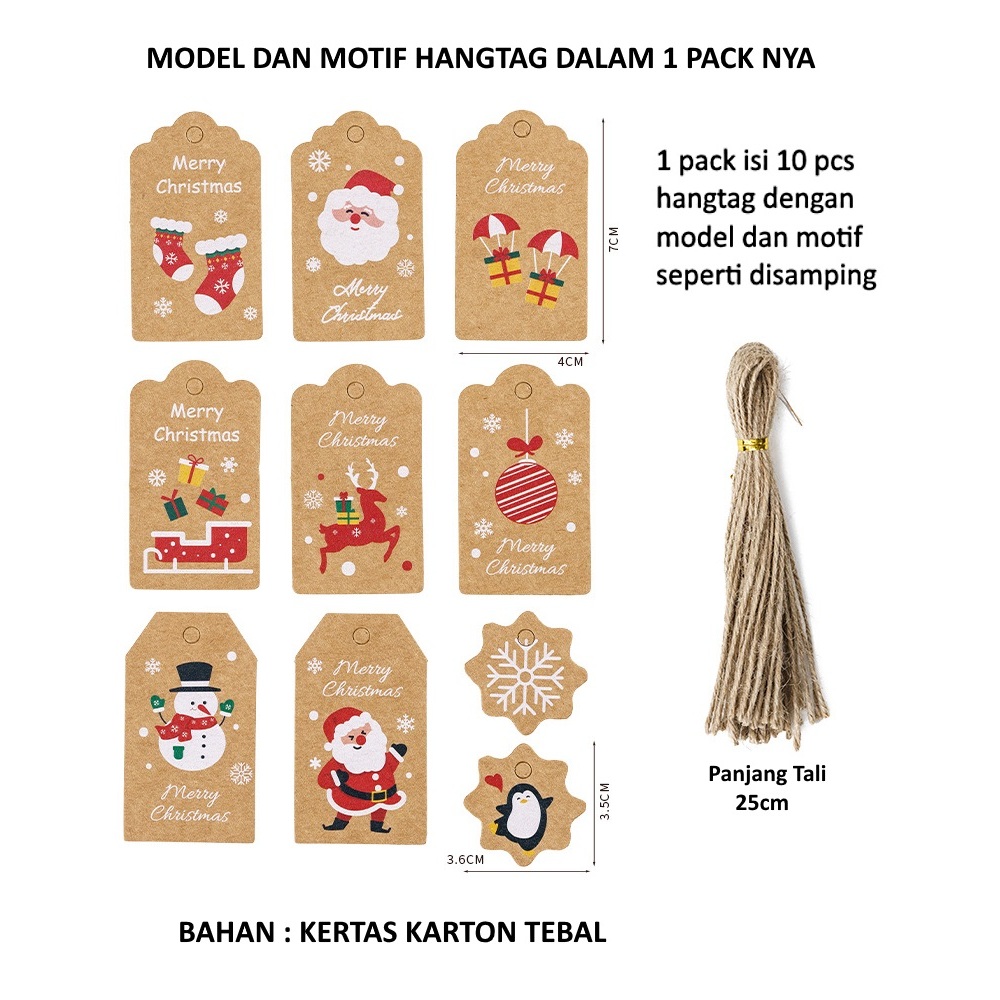 Jual Hangtag Kartu Natal Kartu Christmas | Shopee Indonesia