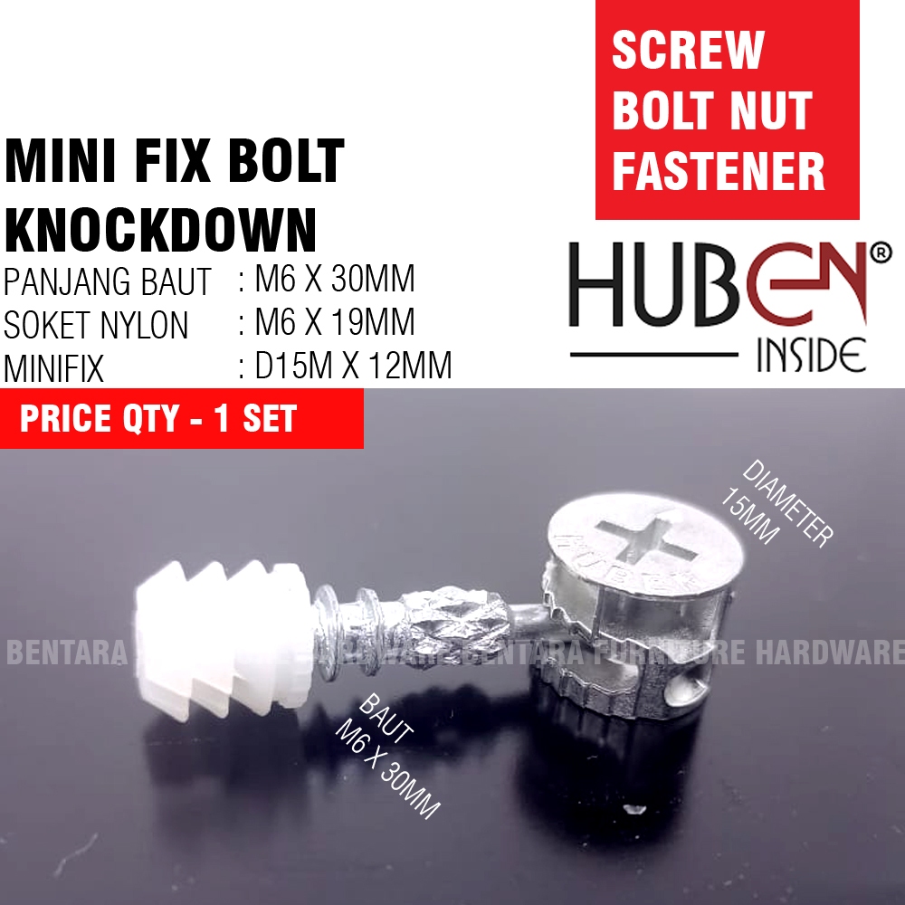 Jual HUBEN MINIFIX SET KOMPLIT CASING + BAUT + SOKET - KNOCKDOWN ...
