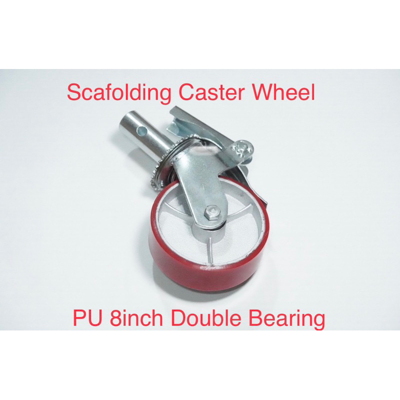 Jual Scafolding Caster Wheel PU 8 inch 8” Roda Steger Perancah Stager ...