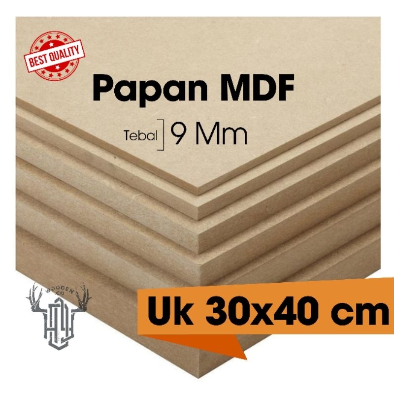 Jual Papan MDF 9mm Uk 30x40 cm | Shopee Indonesia
