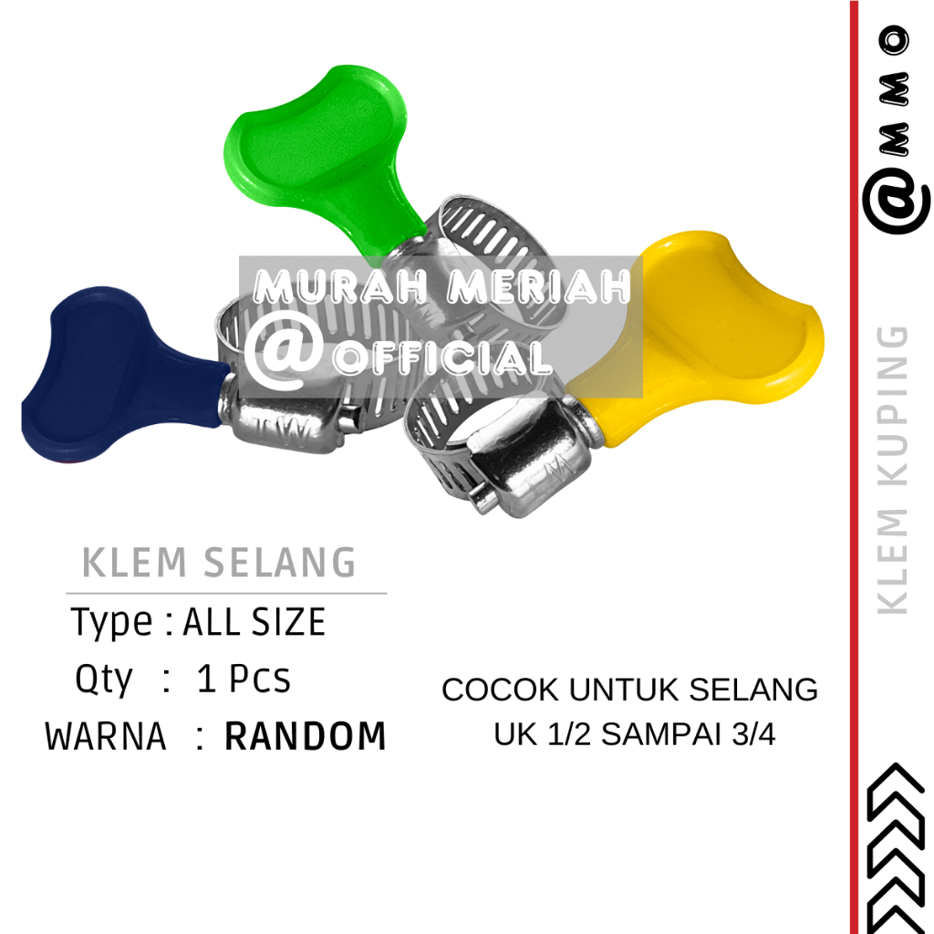 Jual KLEM SELANG SERBAGUNA 1/2" 5/8" 3/4" 7/8" | Shopee Indonesia