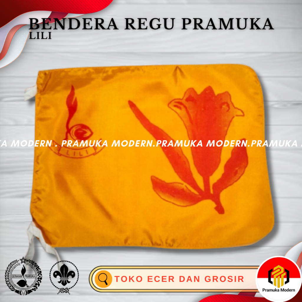 Jual Bendera regu lili / bendera regu putri lili / bendera regu bunga ...
