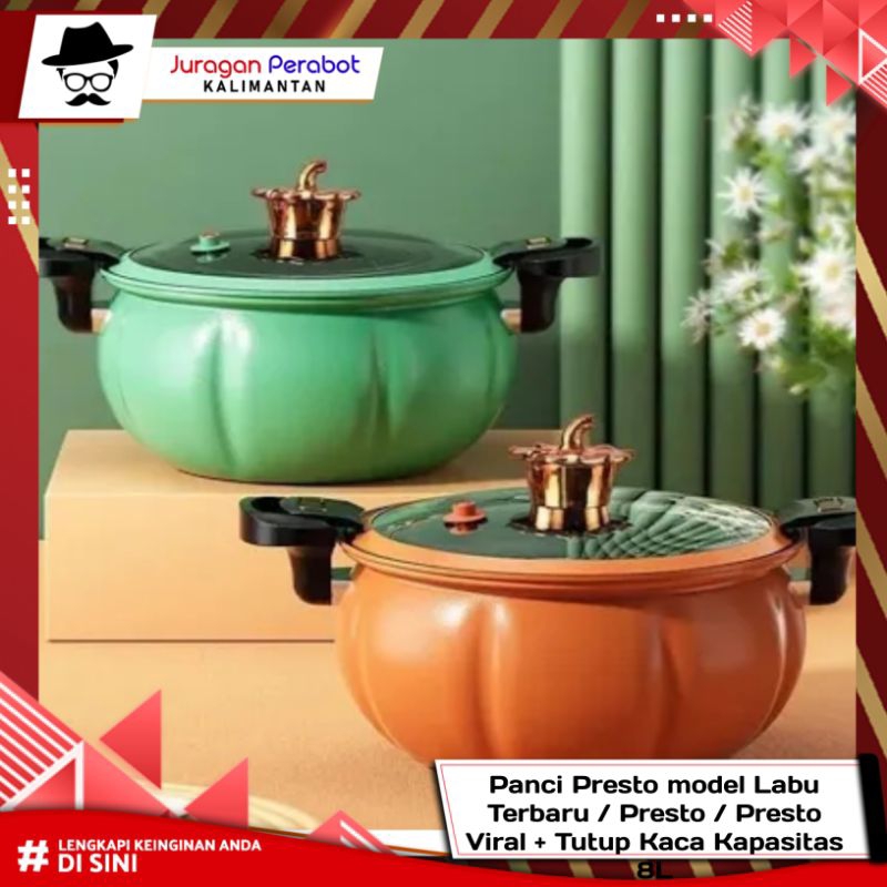 Jual Presto Labu Kapasitas 8L / Presto Viral Model Labu / Panci Presto 8 Liter | Shopee Indonesia