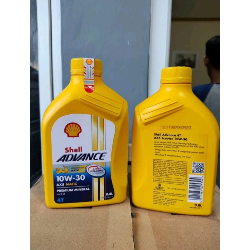 Jual Oli Shell Advance AX5 Matic Oil Scooter 10W-30 0.8L 800ml | Shopee Indonesia
