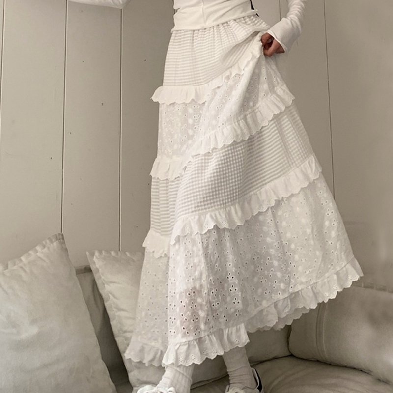 Jual [ COD ] Aroana Sheing Rok midi putih untuk wanita tulang panjang ...