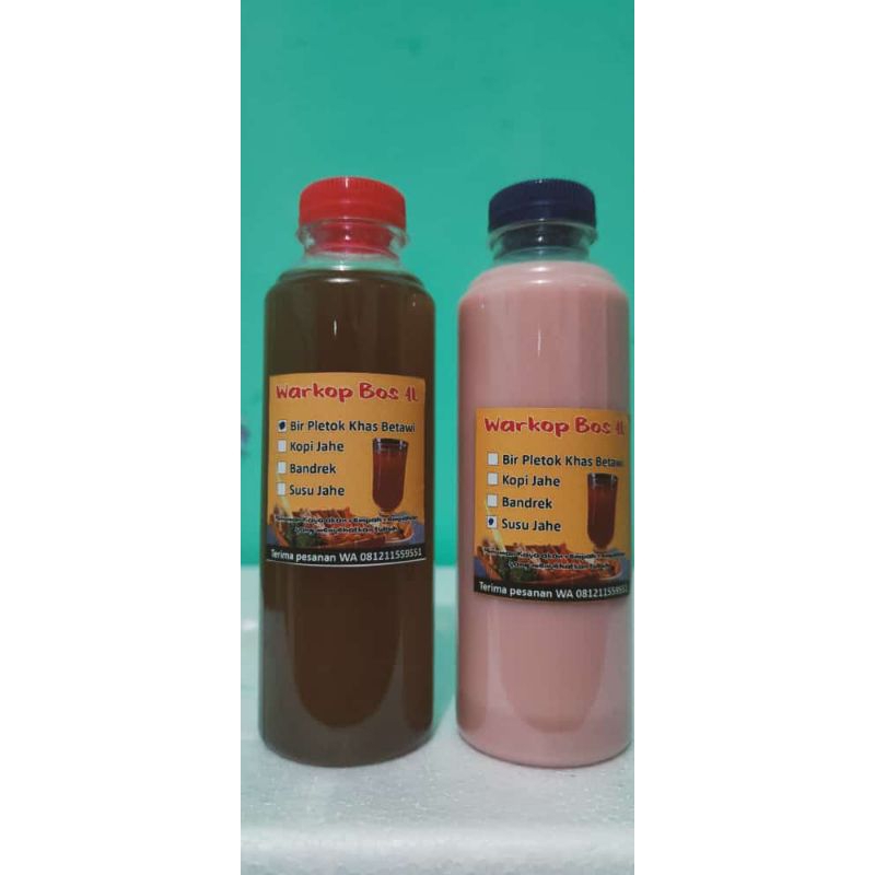 Jual Minuman Khas Betawi Warkop Bos AL / Bir Pletok khas betawi / Susu ...