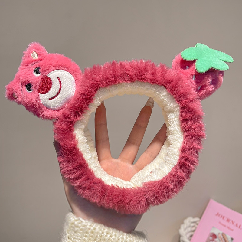 Jual COD ️Bando Lotso Karakter Telinga Bear Lucu Korea Beruang Stroberi ...