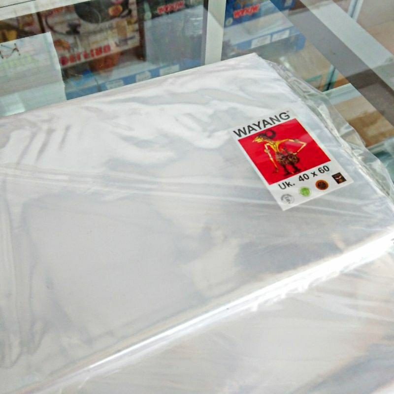 Jual Plastik Wayang Ukuran 60×40 dan 15x27 Plastik Bening Lebar ...