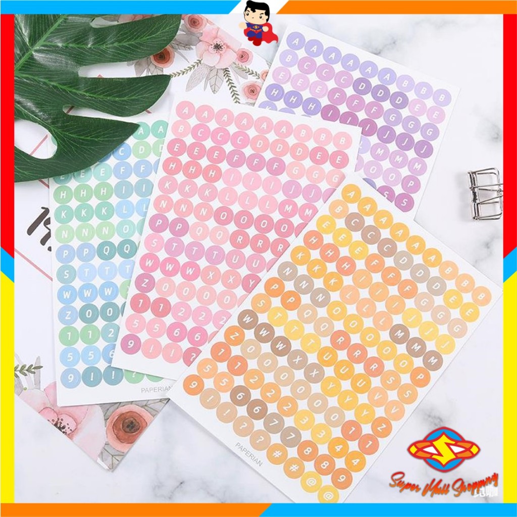 Jual SMS Stiker Huruf Deco Alphabet Untuk Diary Aesthetic Sticker ...