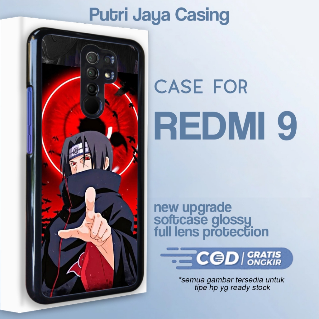 Jual case hp redmi 9 terbaru aesthetic kartun itachi naruto art estetik ...