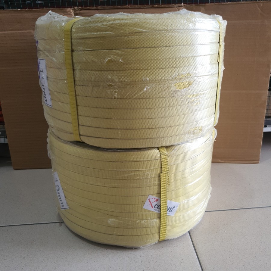 Jual Tali Packing / Tali Paking / Strapping Band 15mm Warna Kuning 8KG | Shopee Indonesia