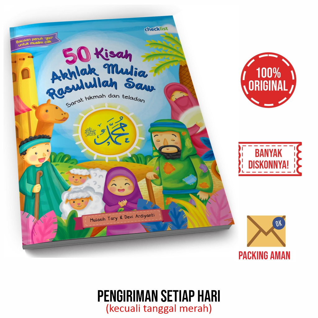 Jual Buku 50 Kisah Akhlak Mulia Rasulullah SAW (Teladan Anak Muslim ...