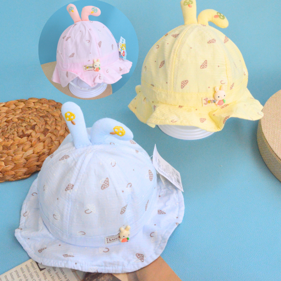 Jual (6-12 Bulan) Topi Bucket Hat Anak Rabbit Premium Murah | Shopee ...