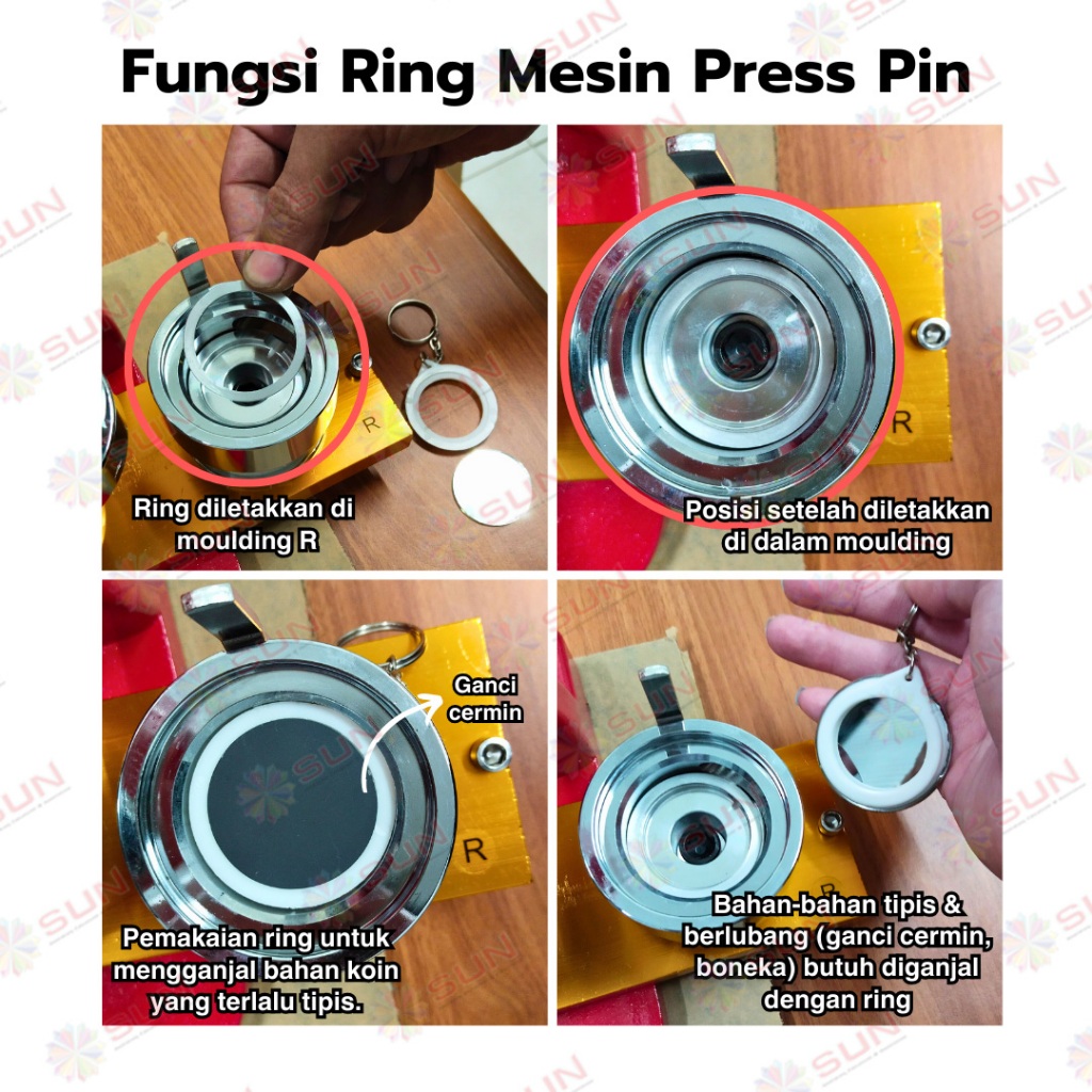 Jual Alat Mesin Press Pin EP-01 / Talent Moulding 44mm dan 58mm ...