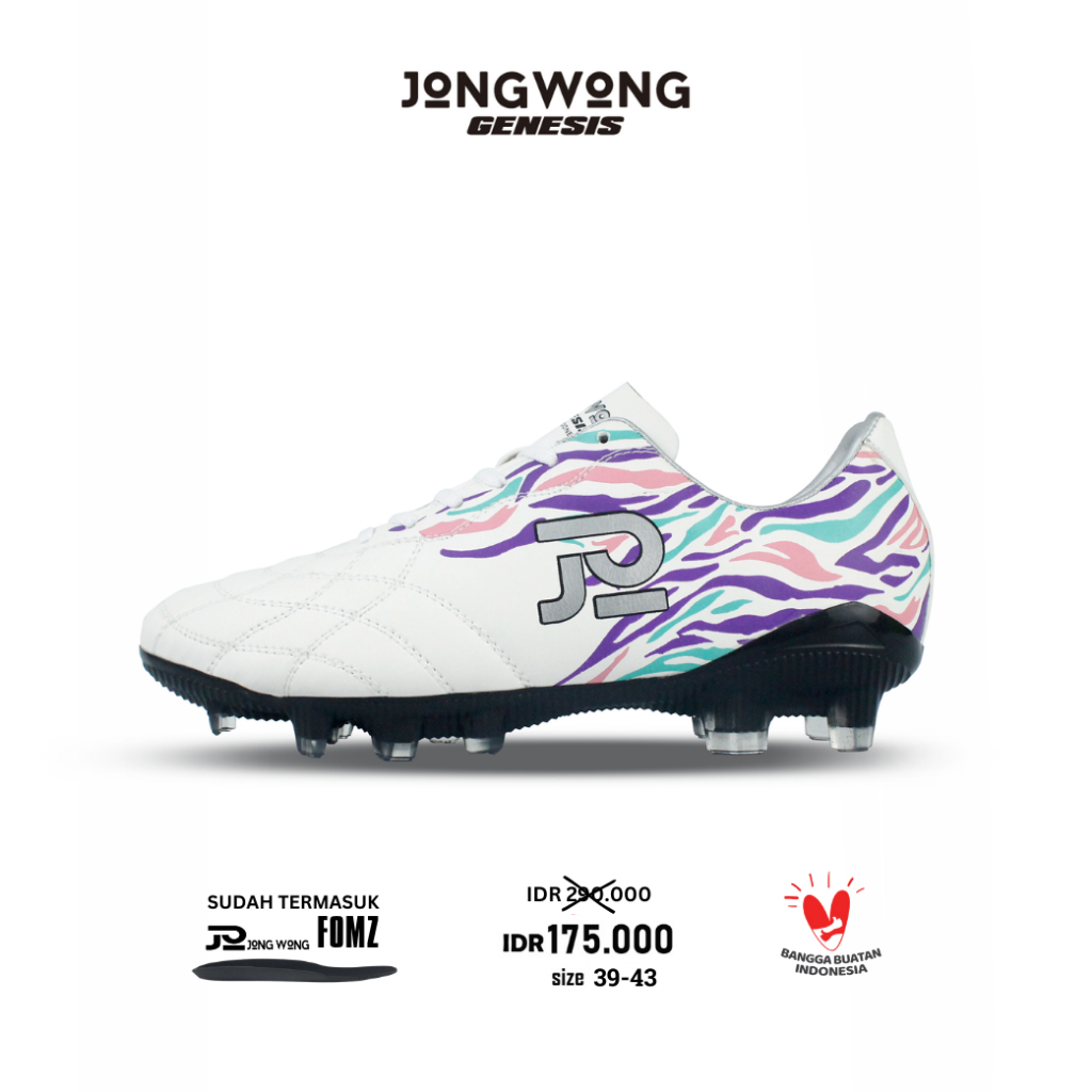 Jual Jong Wong Official - Sepatu Bola Genesis White Original | Sepatu ...