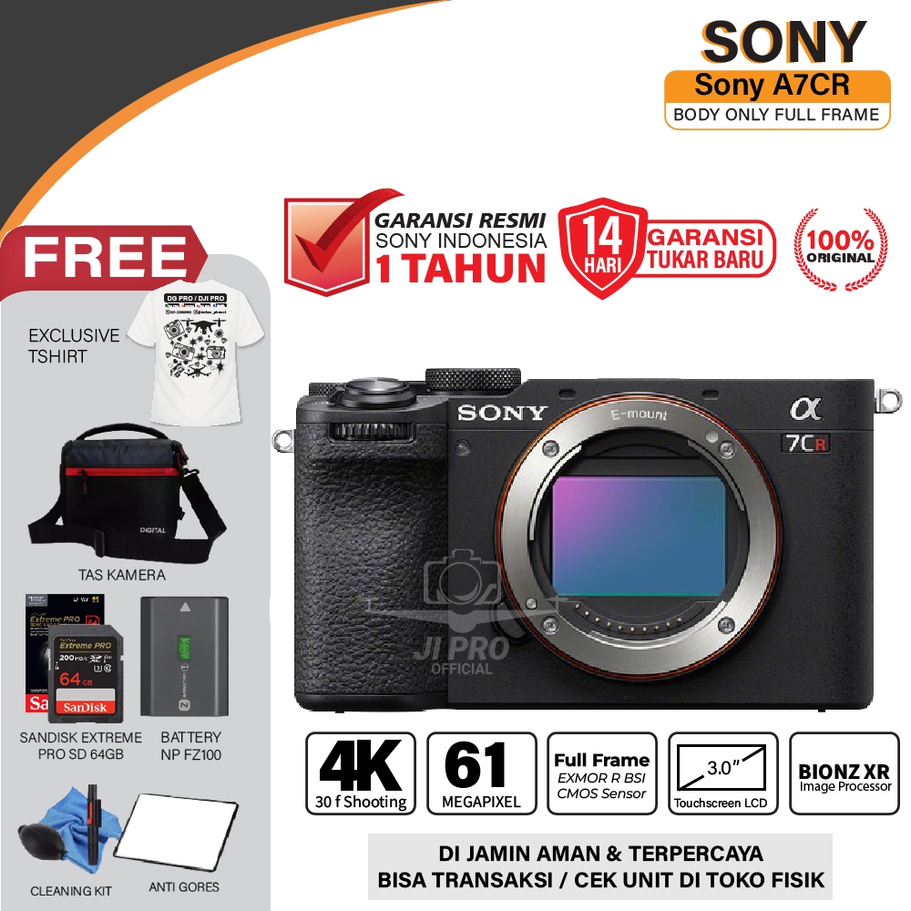 Jual Sony A7CR Body Only Mirrorless Camera Alpha 7CR A7C R Sony A7 CR ...