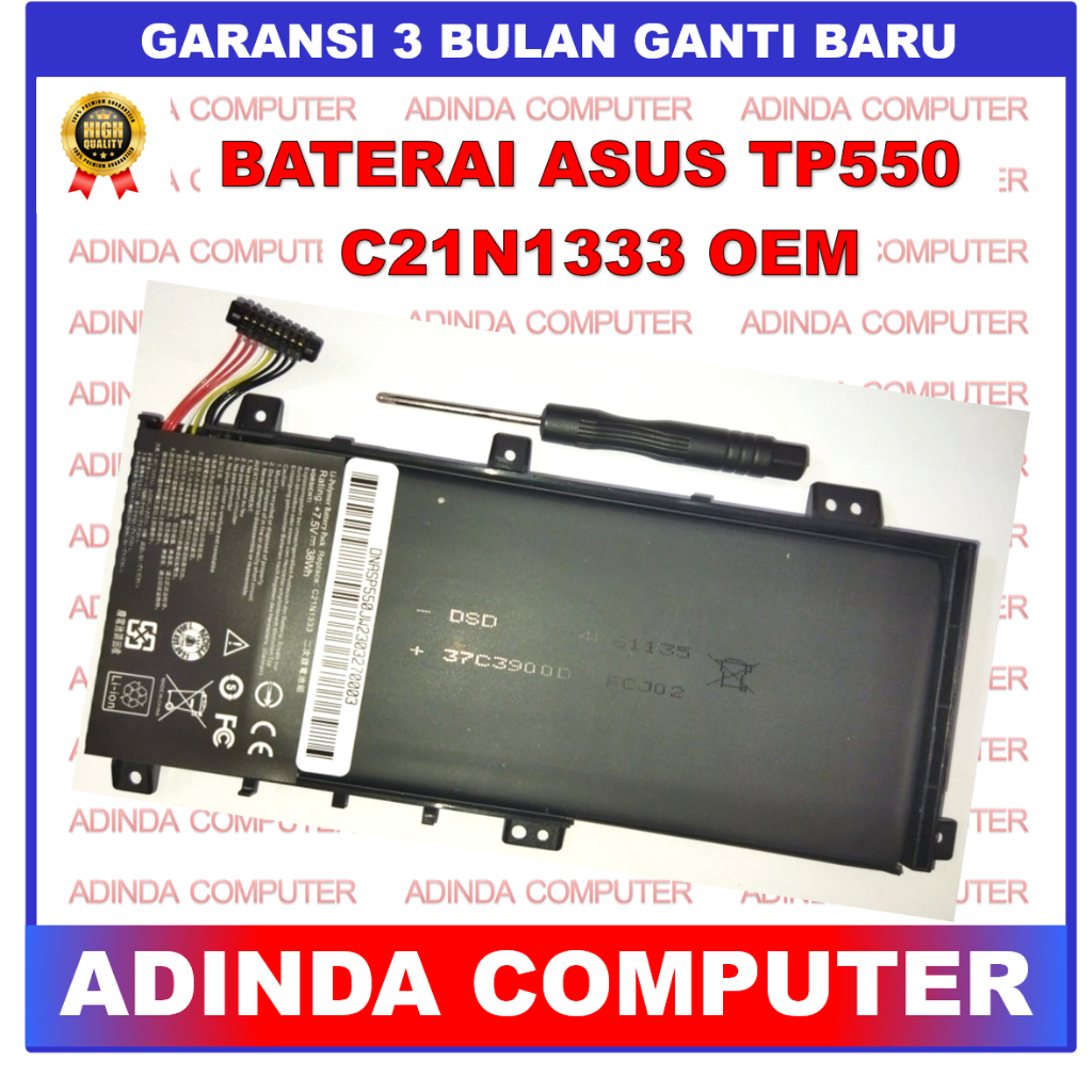 Jual Baterai batre BATTERY ASUS TP550 TP550LA TP550LD C21N1333 | Shopee ...