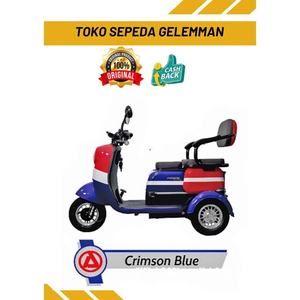 Jual Sepeda Motor Listrik E-3 Roda MAXIMUS by Pacific E-Bike Electrik ...