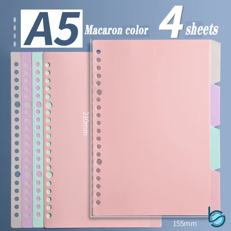 Jual Divider 4Pcs/Set A5/B5 Morandi Pastel ART Divider / Pembatas ...