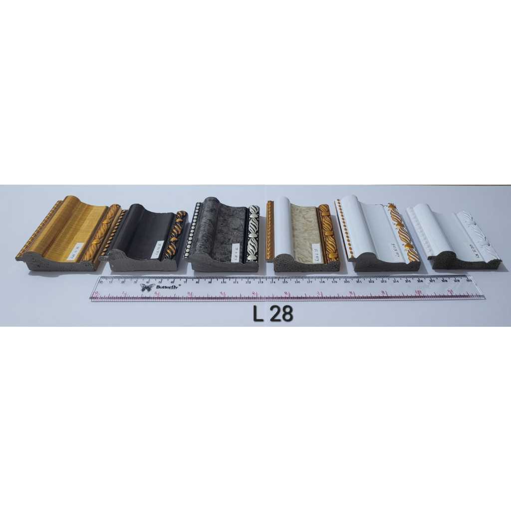 Jual Fiber Batangan L 28 Bingkai Polyframe (6cm kembang sudut) | Shopee ...