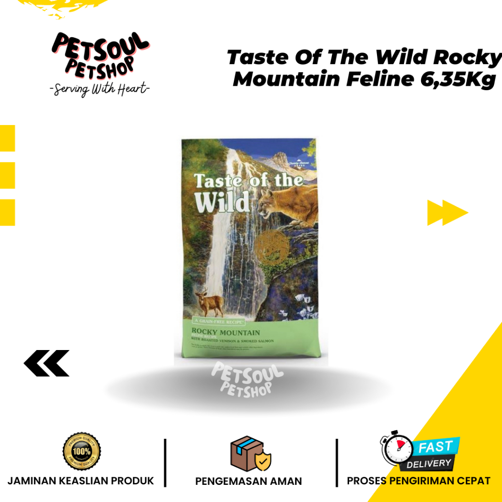 Jual Taste Of The Wild Rocky Mountain Feline 6,35Kg Totw Cat Food ...