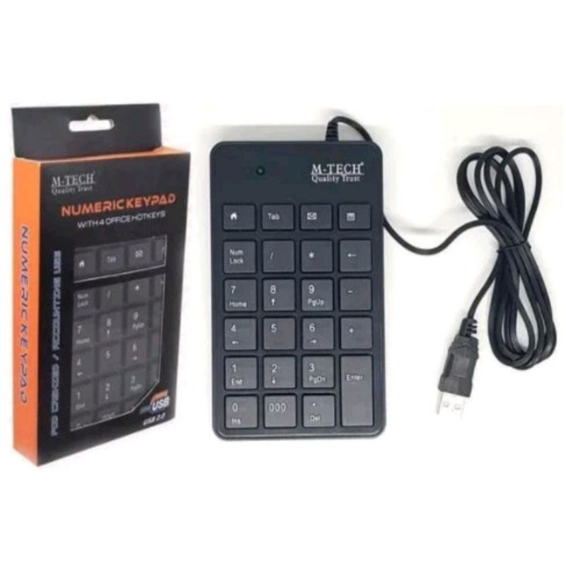 Jual M-Tech Keyboard Numeric USB kabel | Shopee Indonesia