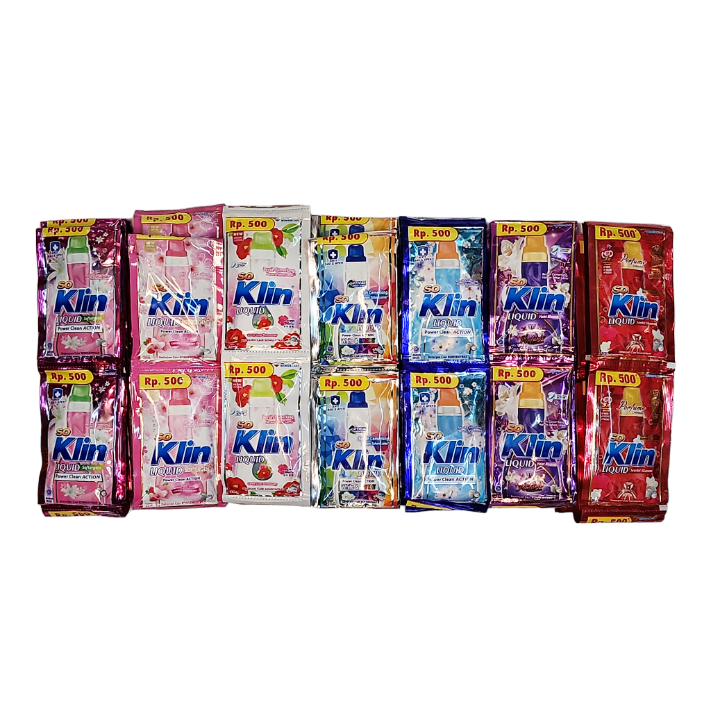 Jual So Klin Liquid Detergen RENCENG - 22ml x 12 bks | Shopee Indonesia