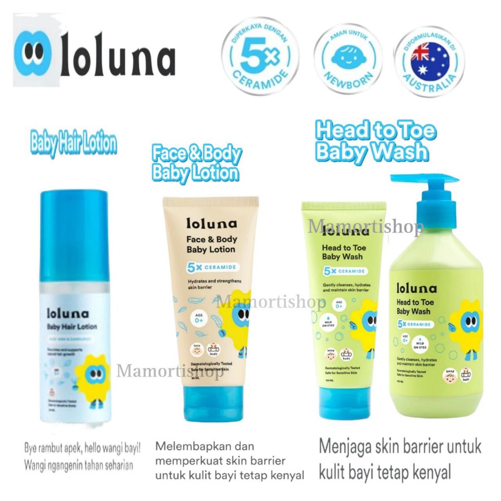 Jual Loluna - Baby Care Series | Body Wash | Bbay Lotion | Baby Hair ...
