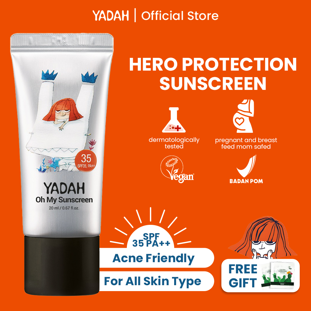 Jual YADAH OH MY SUNSCREEN SPF 35 PA++ - 20ml | Shopee Indonesia