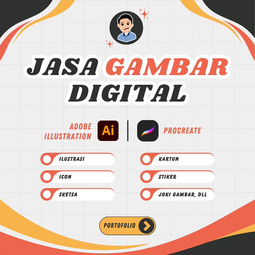 Jual JASA GAMBAR DIGITAL, ICON, ILUSTRASI, KARTUN, STIKER, SKETSA, JOKI ...