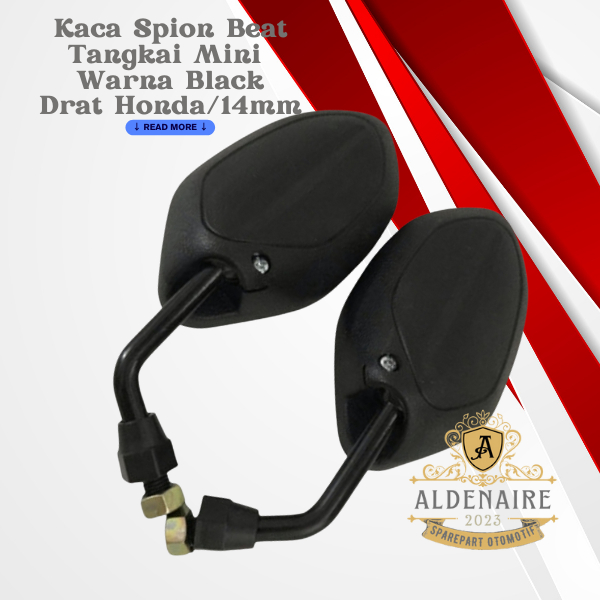 Jual Sepion Spion Motor Honda Beat Tangkai Mini Black Drat Honda Beat ...