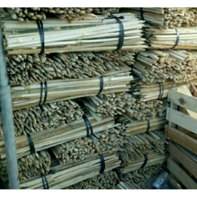 Jual Lanjaran bambu penyangga tanaman tinggi 80-100 cm, 1 ikat 10 ...