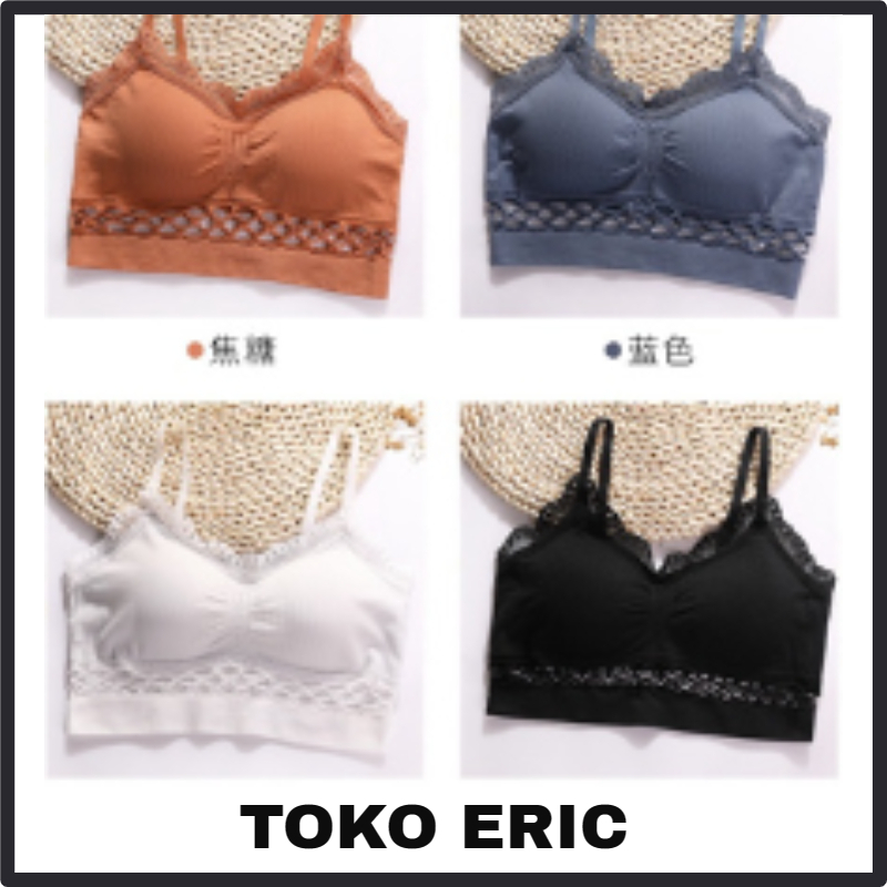 Jual TOKO_ERIC (B-52) Bra Wanita Model Tanpa Kawat Dengan Bahan Halus Dan Hiasan Renda Sexy ...