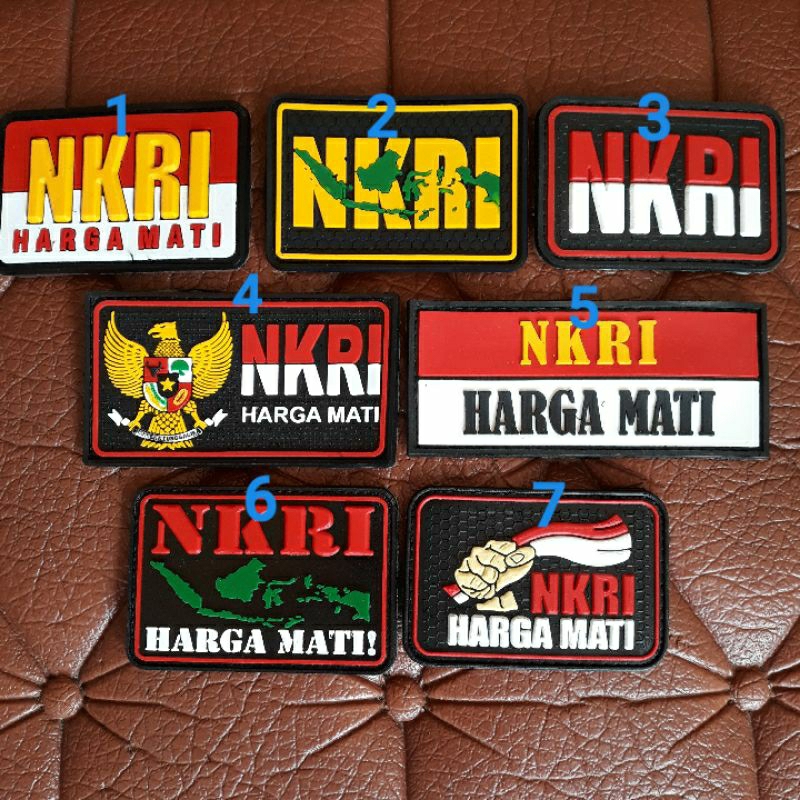 Jual patch rubber logo NKRI NKRI harga mati | Shopee Indonesia
