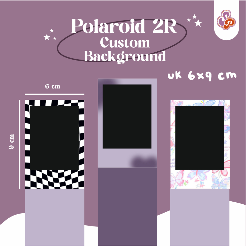 Jual POLAROID 2R CUSTOM BACKGROUND _MIN 25 PCS | Shopee Indonesia