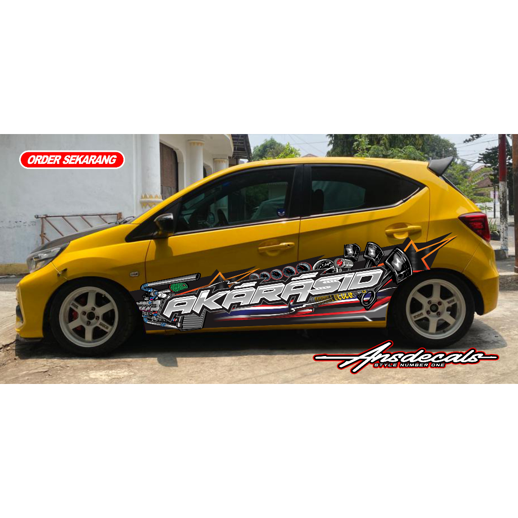 Jual STICKER MOBIL JAZZ BRIO AGYA SIGRA YARIS / STIKER MOBIL SKULL ...