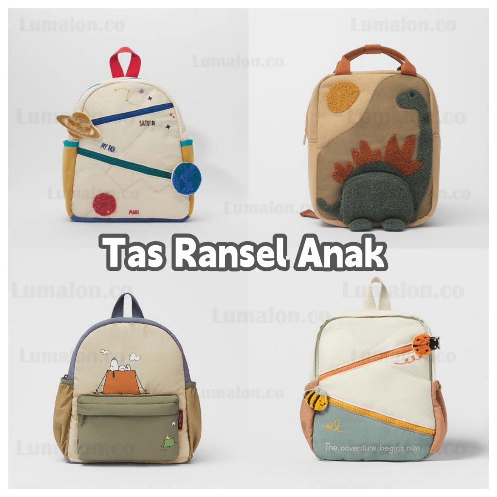 Jual 4 Type Tas ransel anak Motif dinosaurus Planets Tas Bahu Pola ...