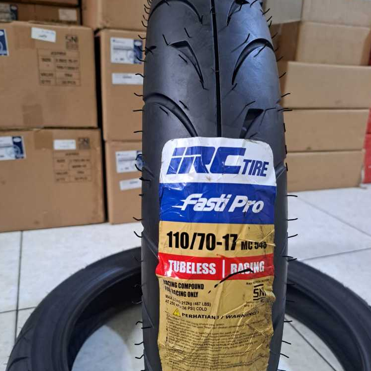 Jual BAN LUAR IRC FASTI PRO UKURAN 110/70-17 TUBELESS SOFT COMPOUND ...