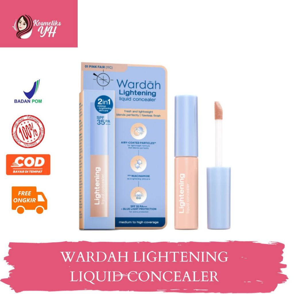Jual WARDAH LIGHTENING LIQUID CONCEALER ATAU CONCEALER WARDAH ...