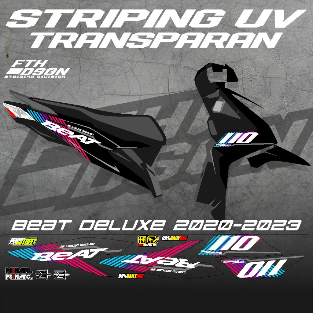 Jual STICKER STRIPING TRANSPARAN BEAT DELUXE NEW 2020 2021 2022 2023 ...