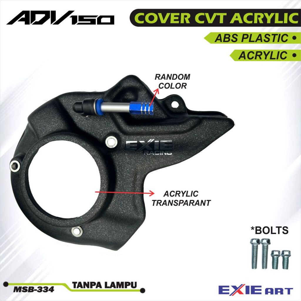 Jual Cover CVT Akrilik Honda ADV 150 Lampu Aksesoris Motor Exie Art ...