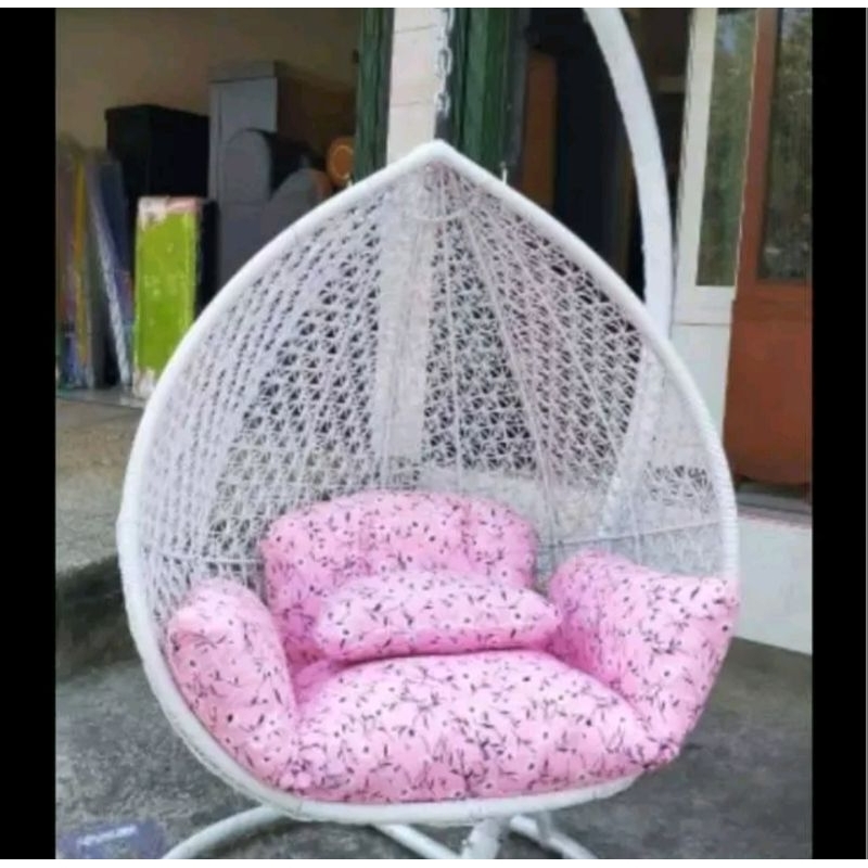 Jual ayunan gantung rotan sintetis.(ongkir sesui aplikasi) | Shopee ...